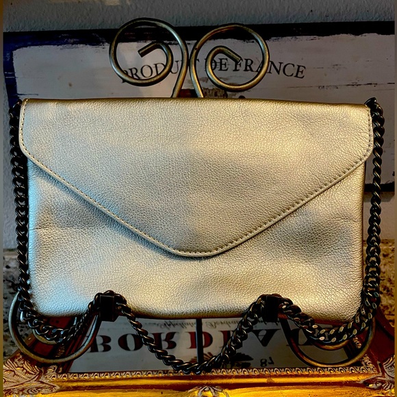 J. Crew | Bags | J Crew Silver Gold Clutch | Poshmark